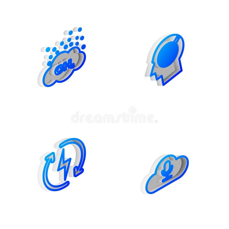 Set Isometric Line Head Hunting Concept, Methane Emissions Reduction ... Set Isometric Line Head Hunting Concept, Methane Emissions Reduction ...