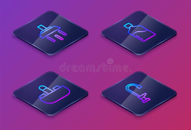 Set Isometric Line Shower, Washbasin with Water Tap, Big Bottle Clean ...