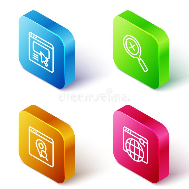 Design of Magnifying Glass Icon Stock Vector - Illustration of lens ...