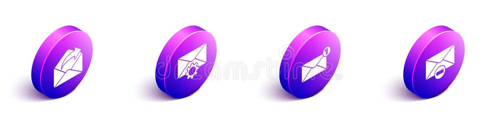 Set Isometric Outgoing Mail, Envelope Setting, Envelope and Delete ...