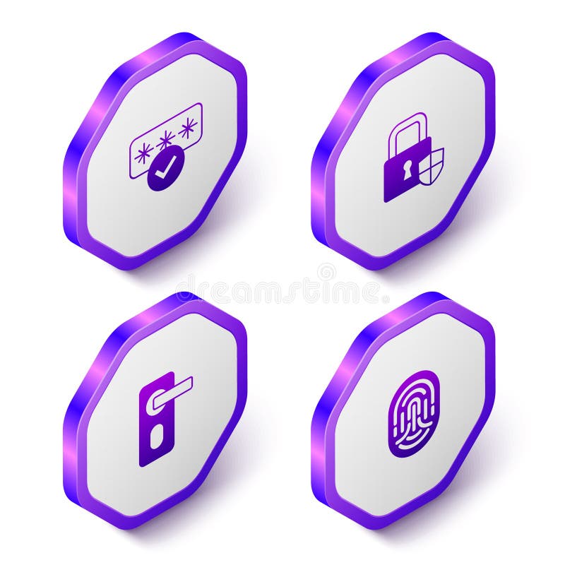 Set Isometric Password Protection, Shield Security with Lock ...