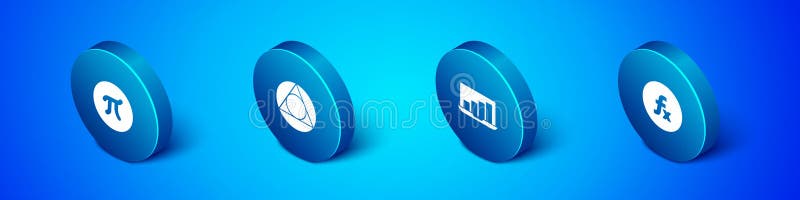 Set Isometric Pi Symbol, Laptop with Graph Chart, Function Mathematical ... Set Isometric Pi Symbol, Laptop with Graph Chart, Function Mathematical ...