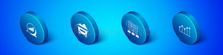 Set Isometric Pie Chart Infographic, Data Analysis, and Coal Mine ...