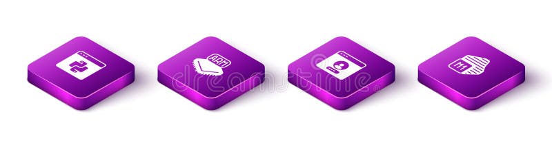 Set Isometric Python Programming Language Processor Create Account Screen And Icon Vector 7650