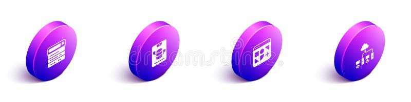 Set Isometric Search Engine, Server, Data, Web Hosting, Different Files ... Set Isometric Search Engine, Server, Data, Web Hosting, Different Files ...