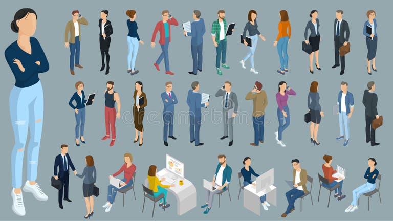 People Isometric Sitting Stock Illustrations – 5,674 People Isometric ...