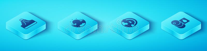 Set Isometric Volcano, Earth Core Structure Crust, Barrel Oil and Icon ...