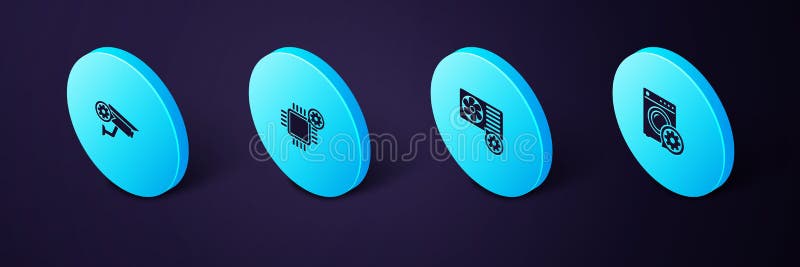 Set Isometric Washer Setting, Air Conditioner, Processor and Security ... Set Isometric Washer Setting, Air Conditioner, Processor and Security ...