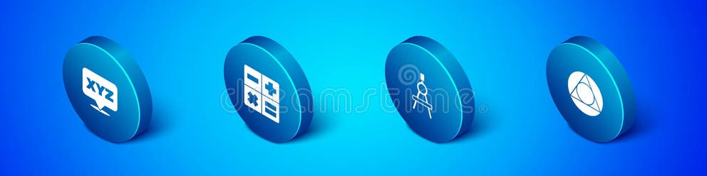 Set Isometric XYZ Coordinate System, Drawing Compass, Triangle Math and ...