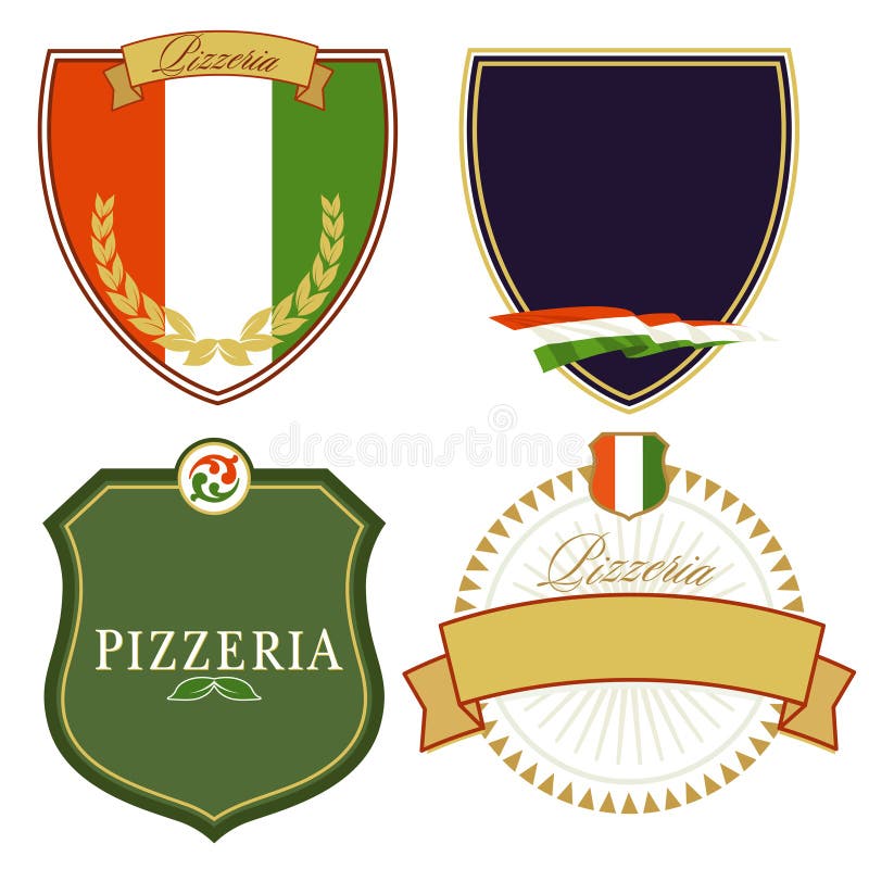 Set of Italian signs stock vector. Illustration of graphical - 27338564