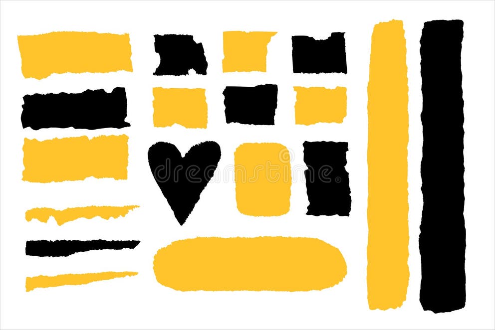 Set of Jagged Design Elements. Vector Illustration. Stock Vector ...