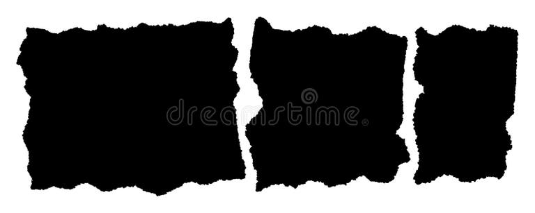 Set of Jagged Paper Textures. Stock Vector - Illustration of page ...