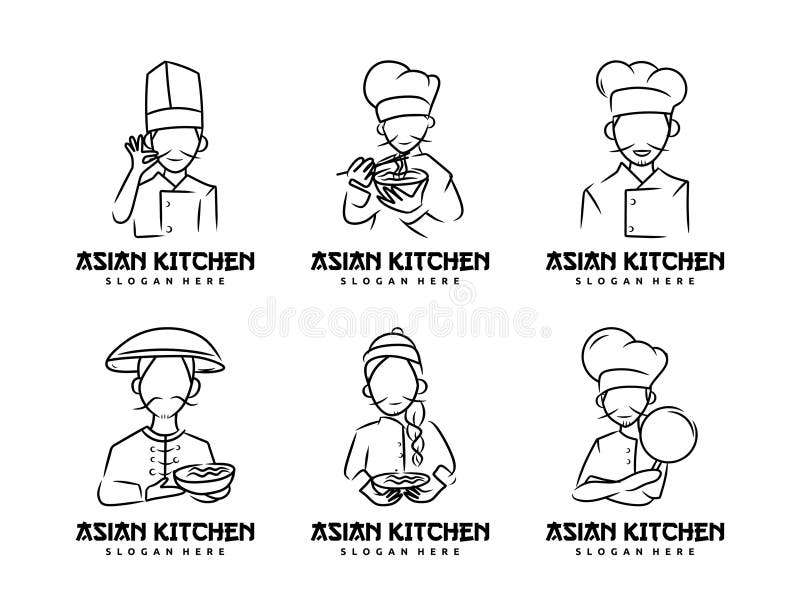 Chef Hat Logo and Icon Vector Design Template Stock Vector ...