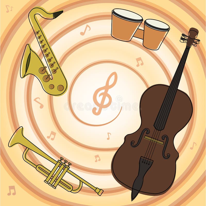 Jazz Instruments Stock Illustrations – 10,186 Jazz Instruments Stock ...