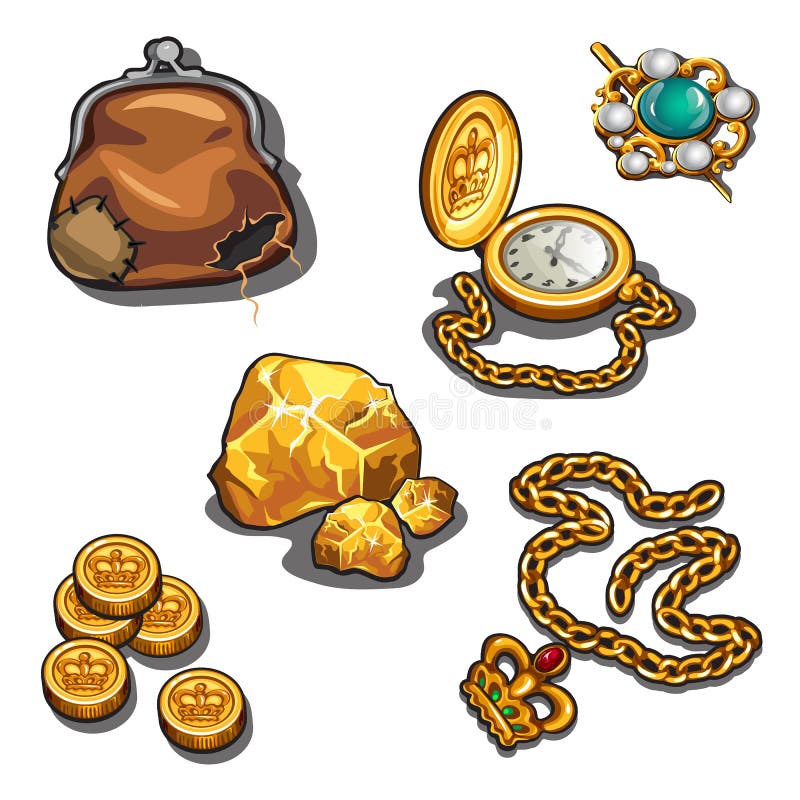 Cartoon Gold Jewellery Stock Illustrations – 8,333 Cartoon Gold ...