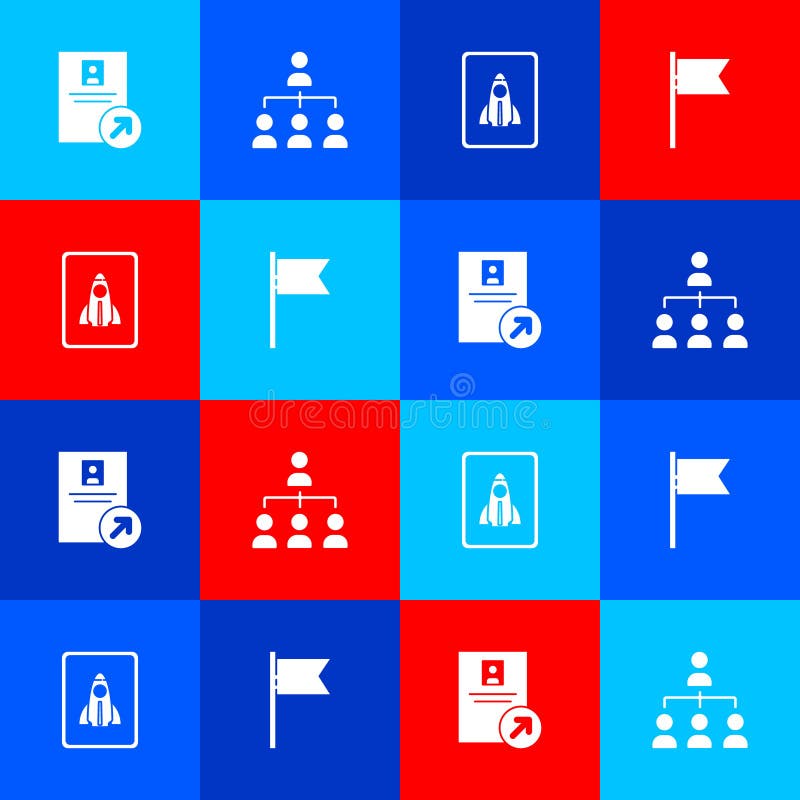 Set Job Promotion, Hierarchy Organogram Chart, Startup Project Concept ...