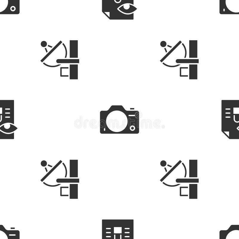 Set Journalistic Investigation, Photo Camera and Radar on Seamless ...