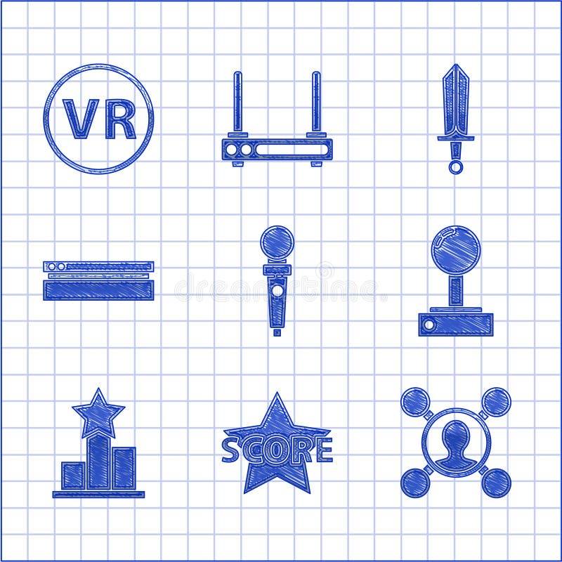 Set Joystick for Arcade Machine, Star, Share, Video Game Console, Sword ... Set Joystick for Arcade Machine, Star, Share, Video Game Console, Sword ...