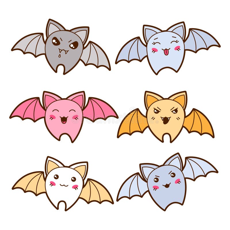 Kawaii Bats Stock Illustrations – 513 Kawaii Bats Stock Illustrations ...