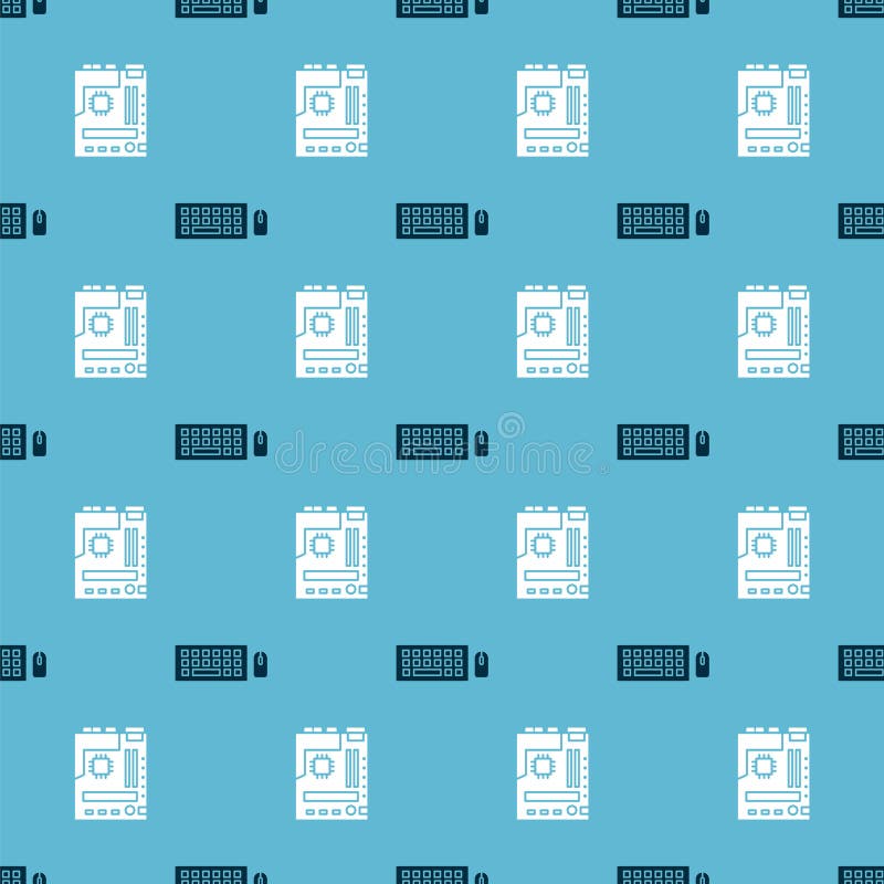 Seamless Motherboard Pattern Stock Vector - Illustration of circuit ...