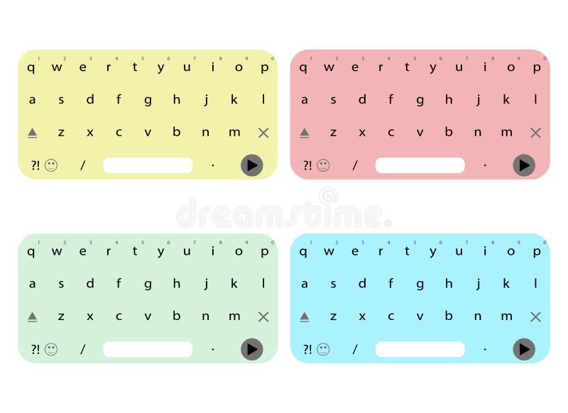 Keyboard Enter Set Template Stock Illustrations – 85 Keyboard Enter Set ...