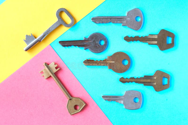 Set Keys Concept stock photo. Image of item, color, imagination - 74628752