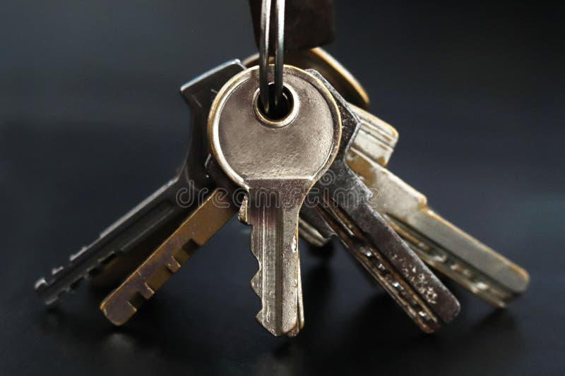A Set of Keys of Different Shapes. Stock Image - Image of indoors ...