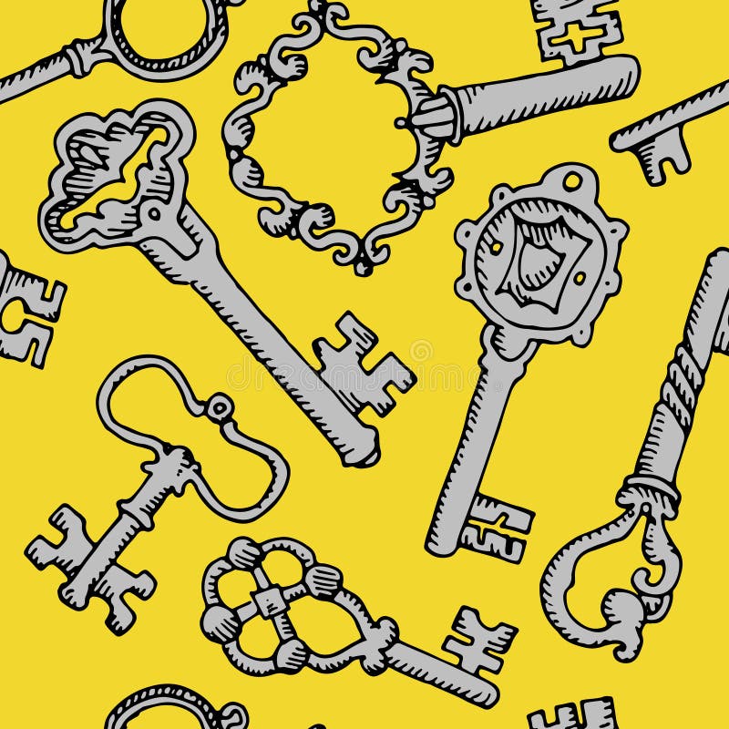 Set of keys stock illustration. Illustration of close - 71037378