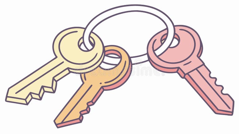 Set of Keys Security Access Vector Graphic, Vector Design Generative AI ...