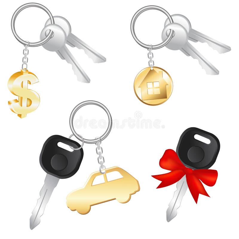 Set of Keys. Vector stock vector. Illustration of iron - 17888619