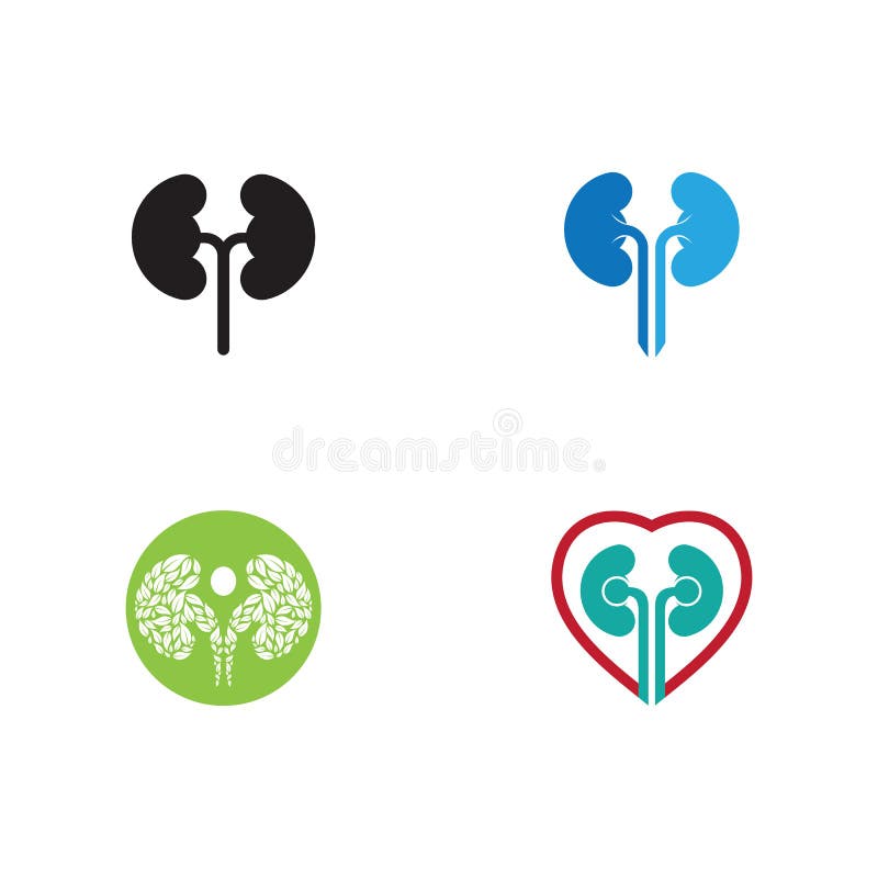 Set of Kidney Vector Illustration Design Logo Stock Vector ...