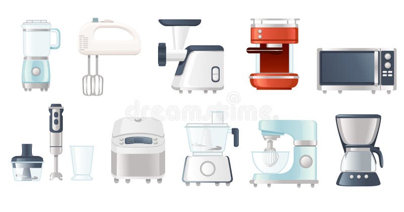 Set of Kitchen Cooking Tools Design Vector Illustration Isolated on ...