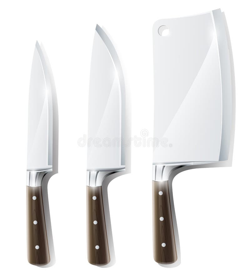 Knife collection stock vector. Illustration of cleaver - 8495490