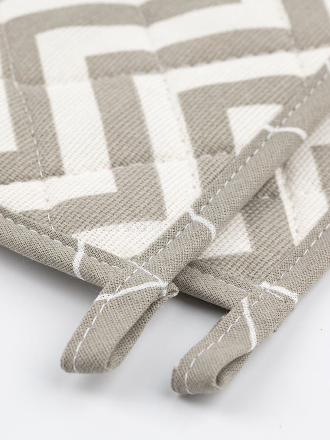 A Set of Kitchen Tacks Made of Cotton Fabric with a Loop Stock Photo ...