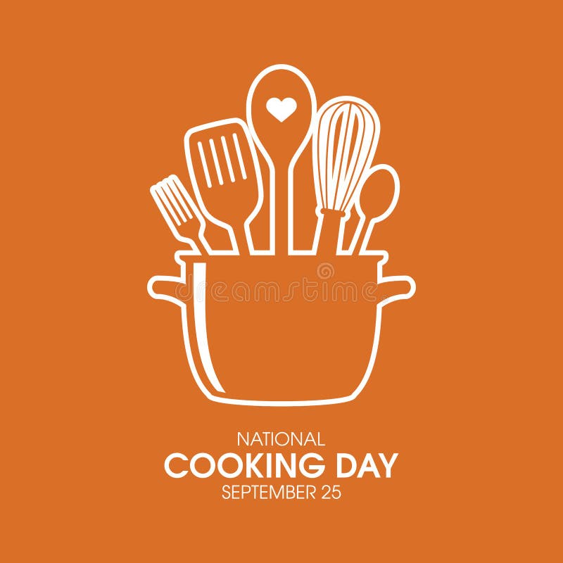 National Cooking Day Vector Stock Vector - Illustration of culinary ...