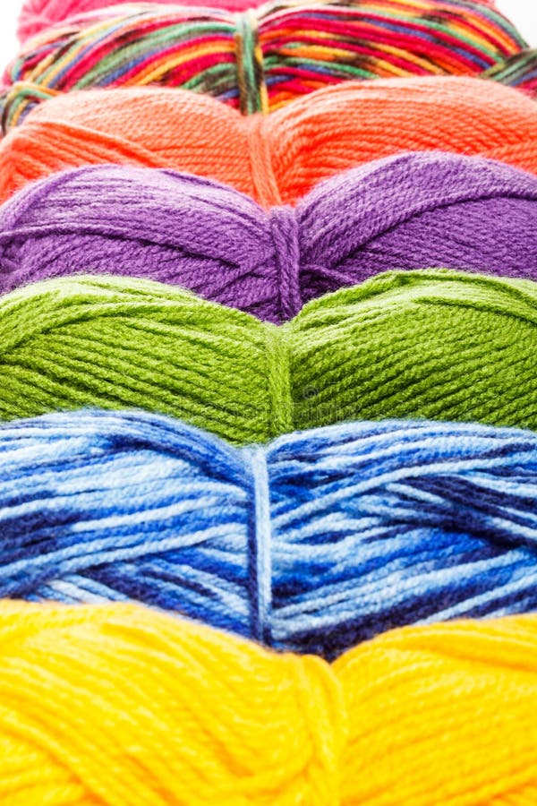 Knitting yarn balls stock image. Image of ball, fluffy - 30179593