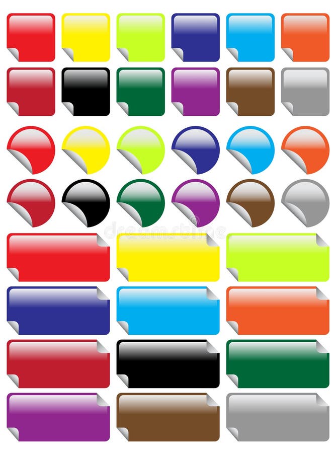 Set of Labels stock vector. Illustration of sign, strip - 21178374