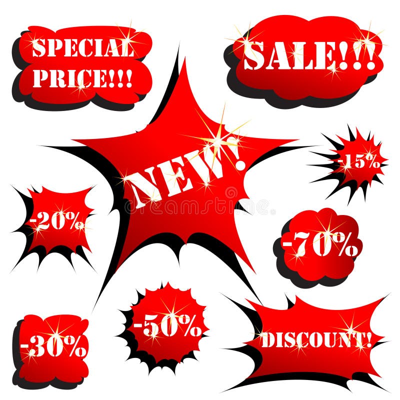 Sell off icon stock vector. Illustration of announce, single - 7795849