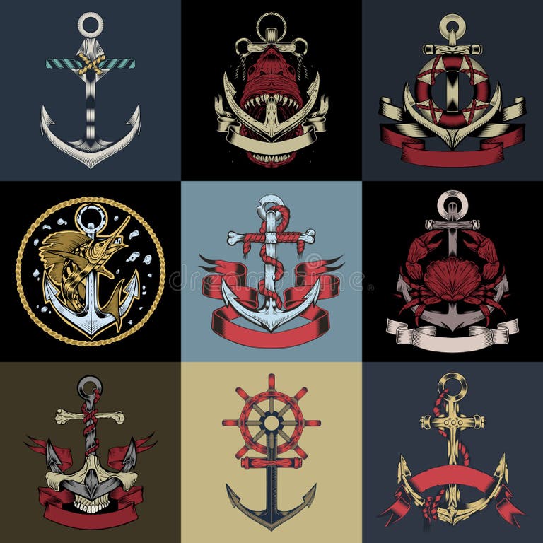Captain Anchors Stock Illustrations – 466 Captain Anchors Stock ...