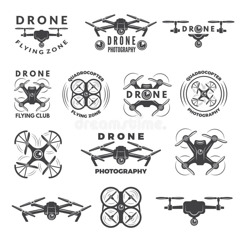 Drone Camera Photography Logo Template Stock Vector - Illustration of ...