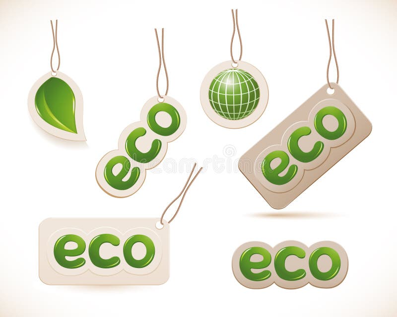 Set of labels eco sign stock vector. Illustration of clean - 26199324