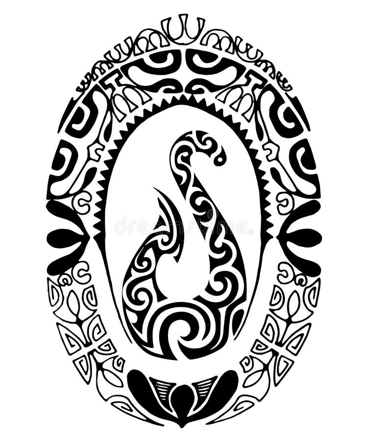 Set Of Vector Ethnic Seamless Pattern In Maori Tattoo Style. Geometric ...