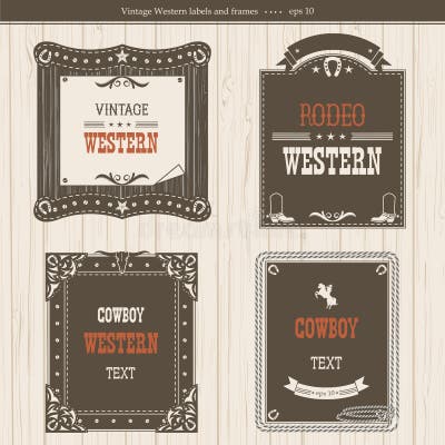 Western Frames Stock Illustrations – 359 Western Frames Stock ...