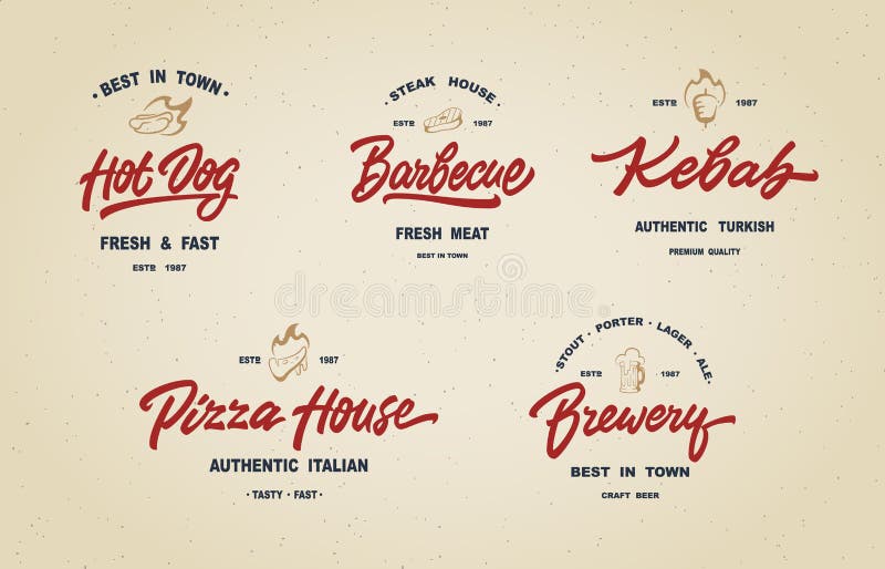 Set of Labels, Logotype and Elements Design Templates for Different ... Set of Labels, Logotype and Elements Design Templates for Different ...