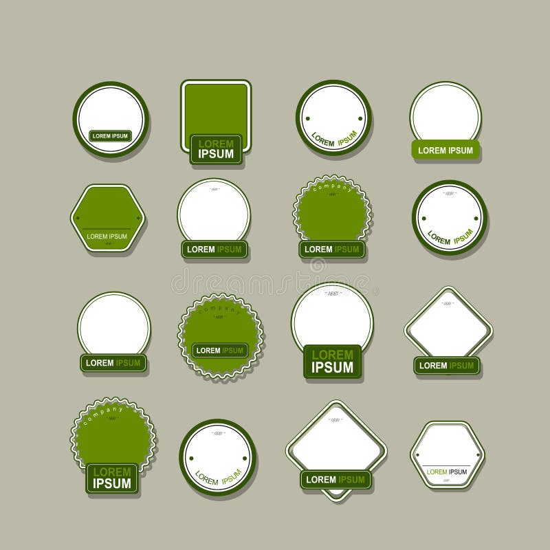 Set of Labels for Your Design Stock Vector - Illustration of internet ...
