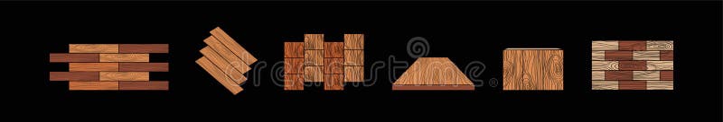 Set of Laminate. Cartoon Icon Design Template with Various Models ...