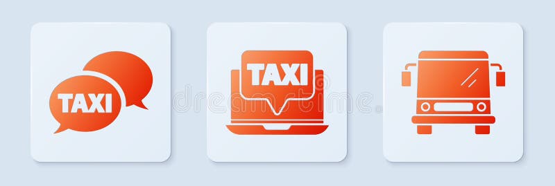 Set Laptop Call Taxi Service, Taxi Call Telephone Service and Bus ...