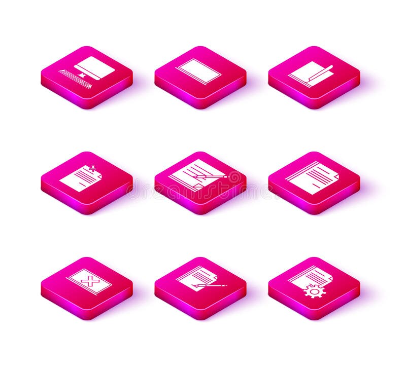 Set Laptop and Cross Mark on Screen, Blank Notebook Pen, Note Paper ...