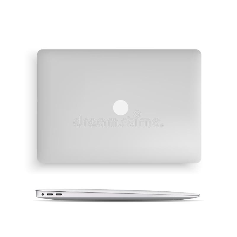 Closed Laptop Side View