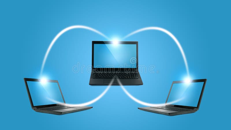 Set of laptops stock illustration. Illustration of internet - 66295564